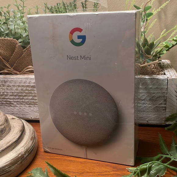 google | Other | Google Nest Mini 2nd Generation Nib Wclear Wrapping ...